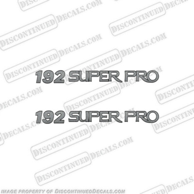 Fits Pro Craft Boats 192 Super Pro Logo Decals (Set of 2) | eBay