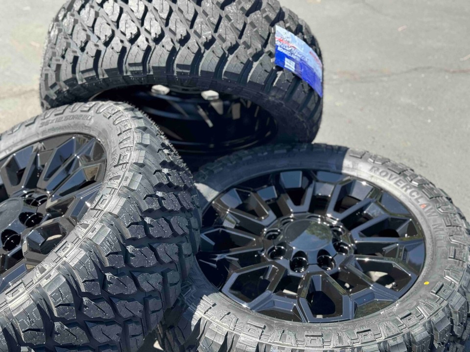 2026 22" Rims Wheels Tires 8x180 GMC Sierra 2500HD Chevy Silverado 2500 ...