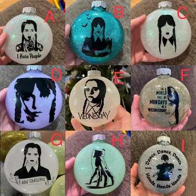 Handmade "Wednesday Addams" Christmas Ornament! | eBay