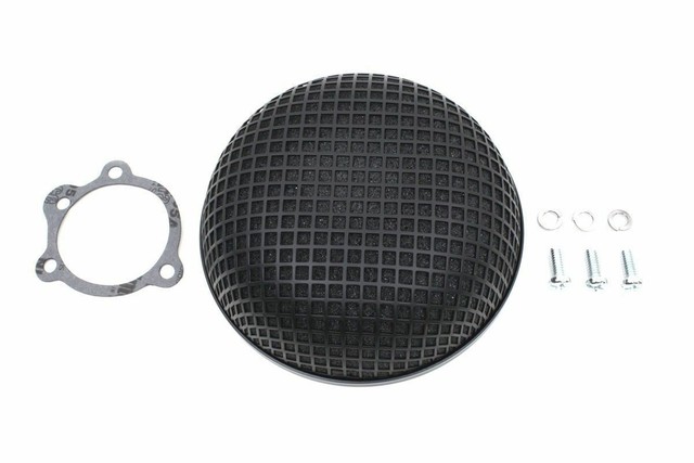Black Round Mesh Air Cleaner for Bendix-Keihin Carb Harley Sportster ...