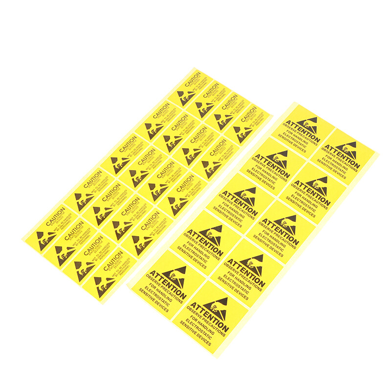 40Pcs Caution Sticky Sticker Adhesive Warning Label ESD Static ...