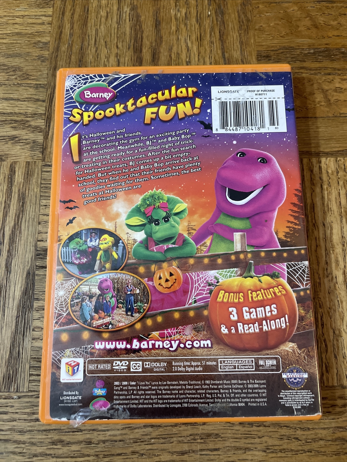 Barney Halloween Party DVD 884487104181| eBay