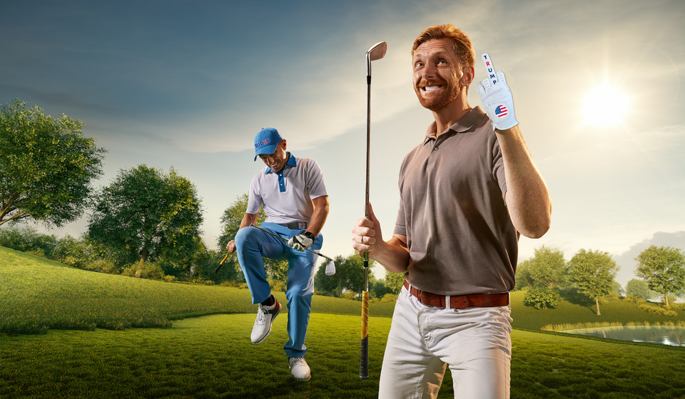 Trump Golf Glove Men's 100% Cabretta Leather Funny Gag Gift PGA Style ...