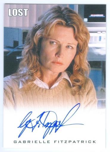 GABRIELLE FITZPATRICK "LINDSEY AUTOGRAPH CARD" LOST ARCHIVES | eBay