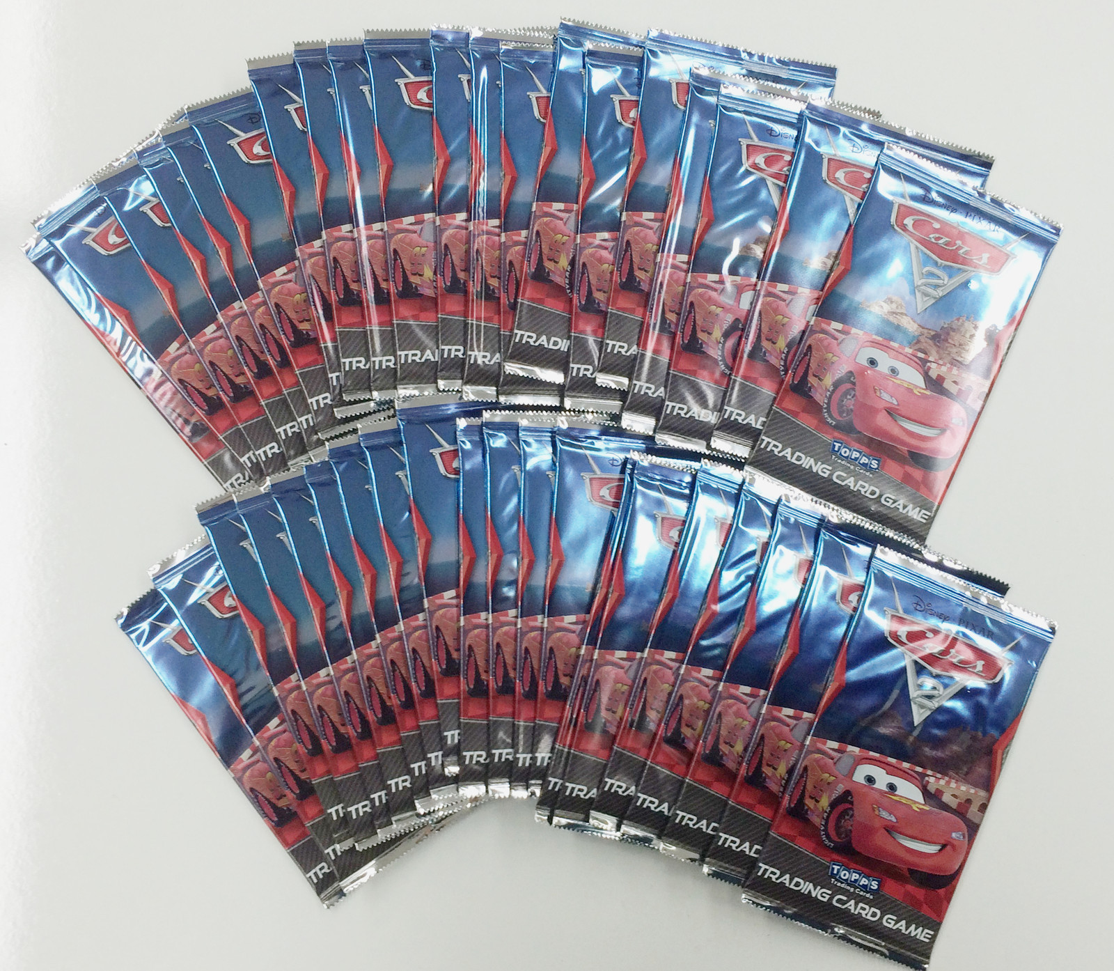 Topps Disney PIXAR Cars 2 Trading Card Game 16-Box factory Case-16 ...