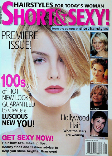 Short & Sexy Hairstyles Magazine April 2001 Meg Ryan Keri Russell ...