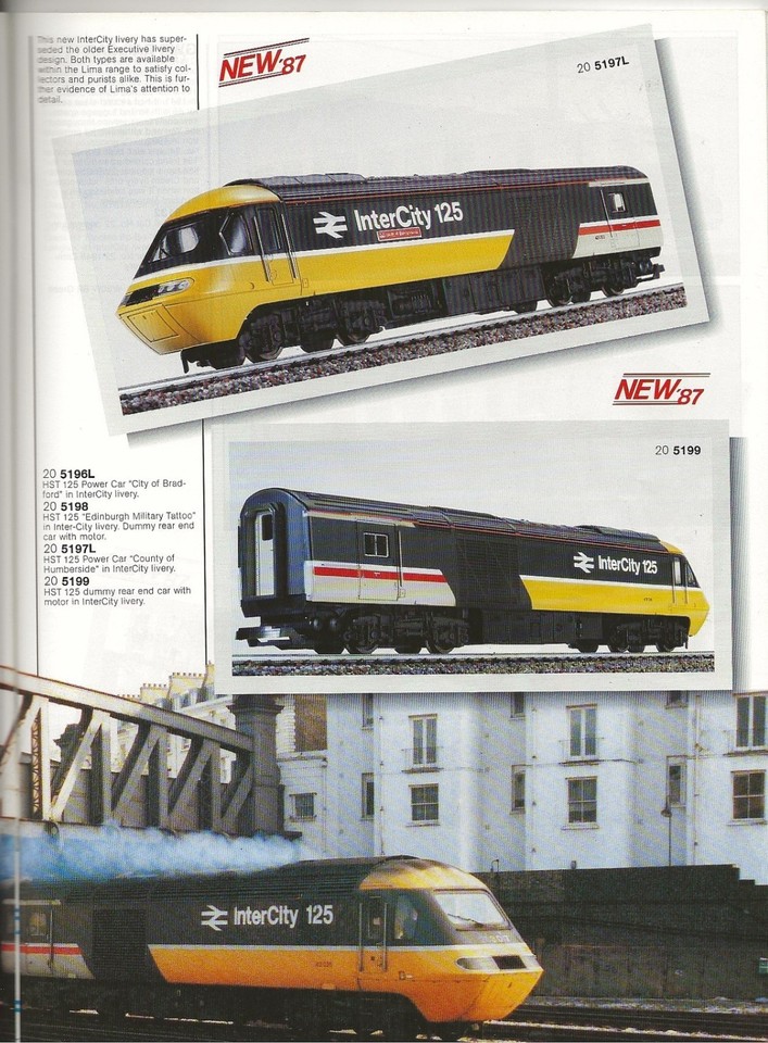 Lima 1987 UK catalogue OO INTERCITY High Speed Train HST 253 028 Mark ...
