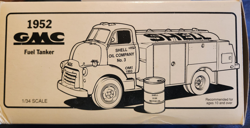 1/34 FIRST GEAR 1952 GMC FUEL TANKER “SHELL OIL” DieCast Coin Bank | eBay