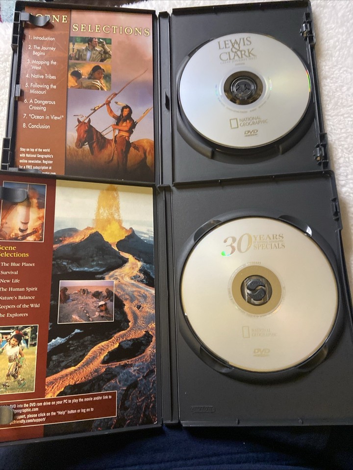 National Geographic Lot of 6 DVDs Arlington Egypt, Civil War Lewis ...