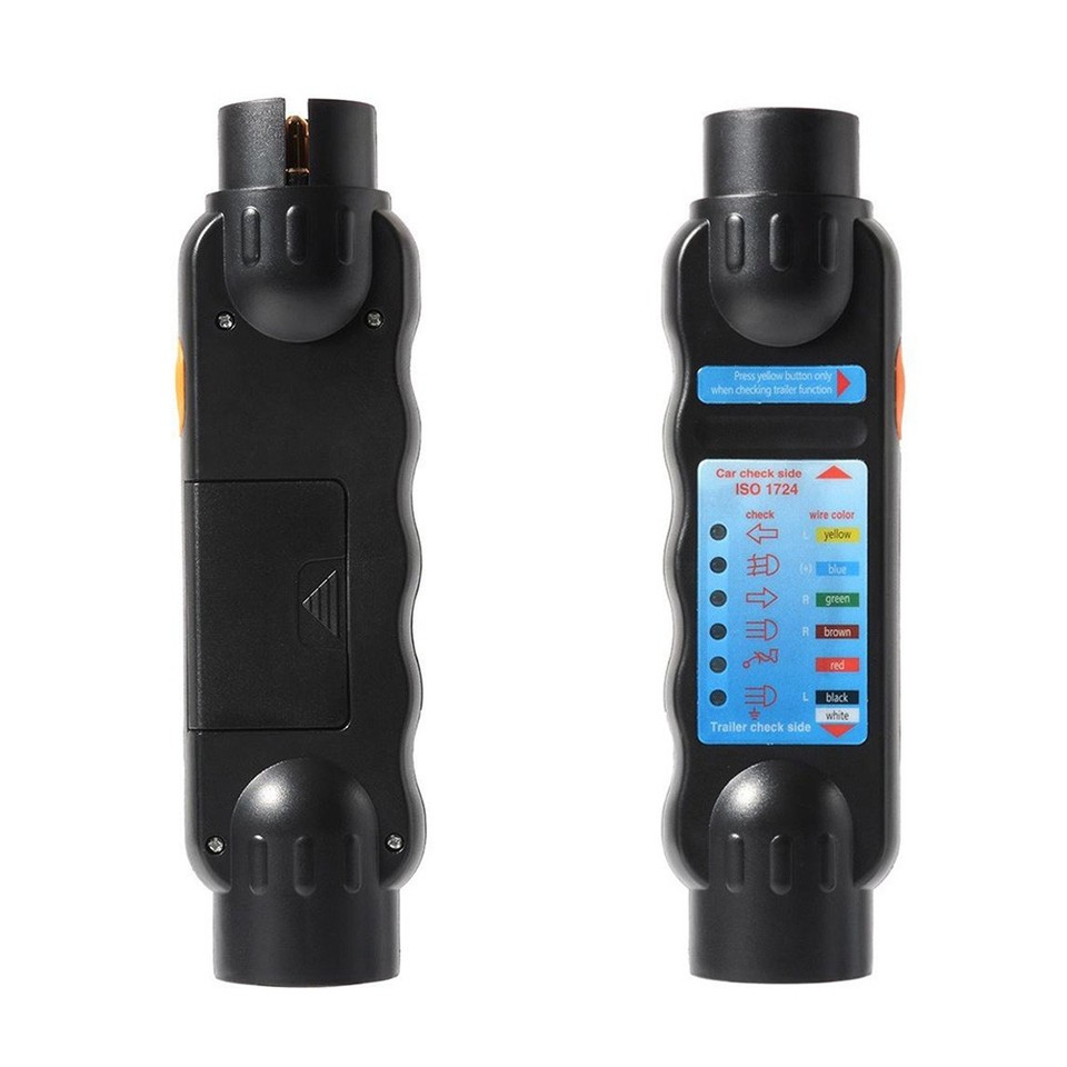 7 Pin Car Truck Trailer Plug Socket Tester Wiring Circuit Light Test ...