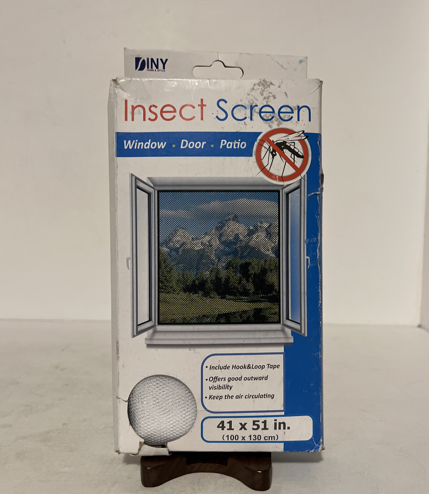Insect Window Screen Keep out Flies Mosquitoes Biting Bugs 41 x 51 ...