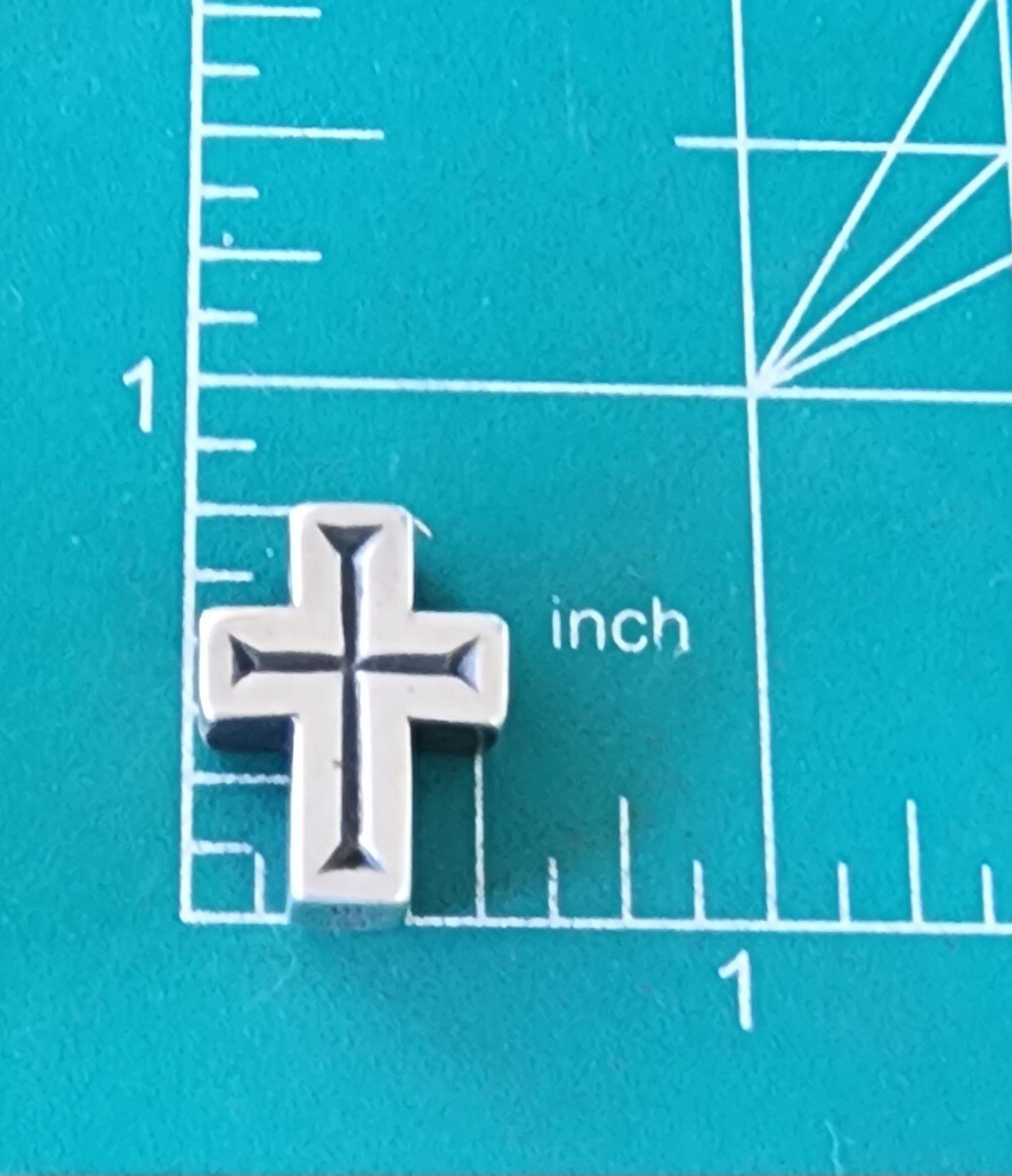 Retired James Avery Petite Thick Cross Sterling Silve… - Gem