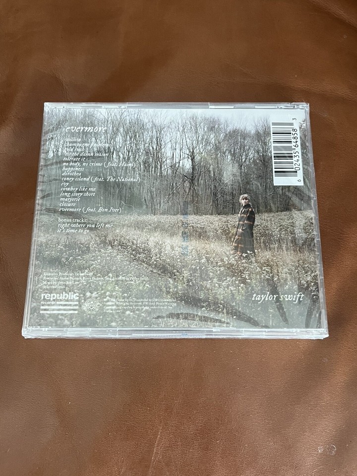 NEW SEALED Original Signed And Unused Taylor Swift Evermore CD | eBay