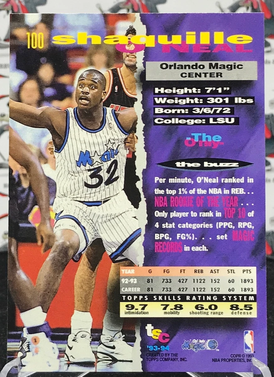 Shaquille Oneal Lsu Stats