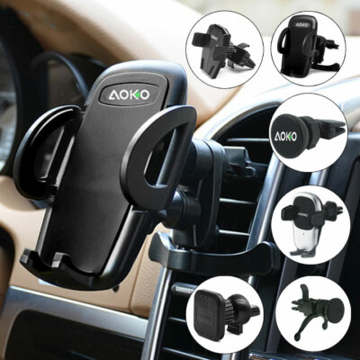 Car Mount Holder 360° Stand Air Vent Cradle For iPhone Samsung Mobile ...