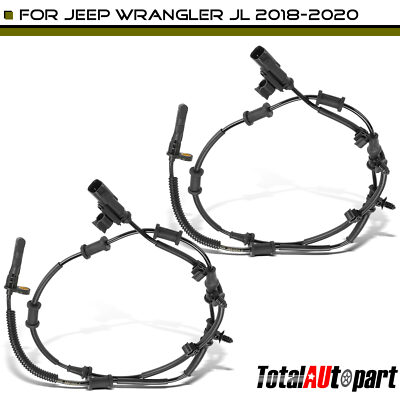 2x ABS Wheel Speed Sensor for Jeep Wrangler 2018-2025 Rear Driver ...