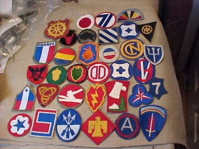 ORIGINAL WWII US PATCH LOT - ALL DIFFERENT | eBay