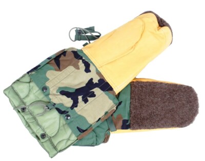GI US Army Woodland ECW Mitten Set Extreme Cold Weather Glove Set Small ...