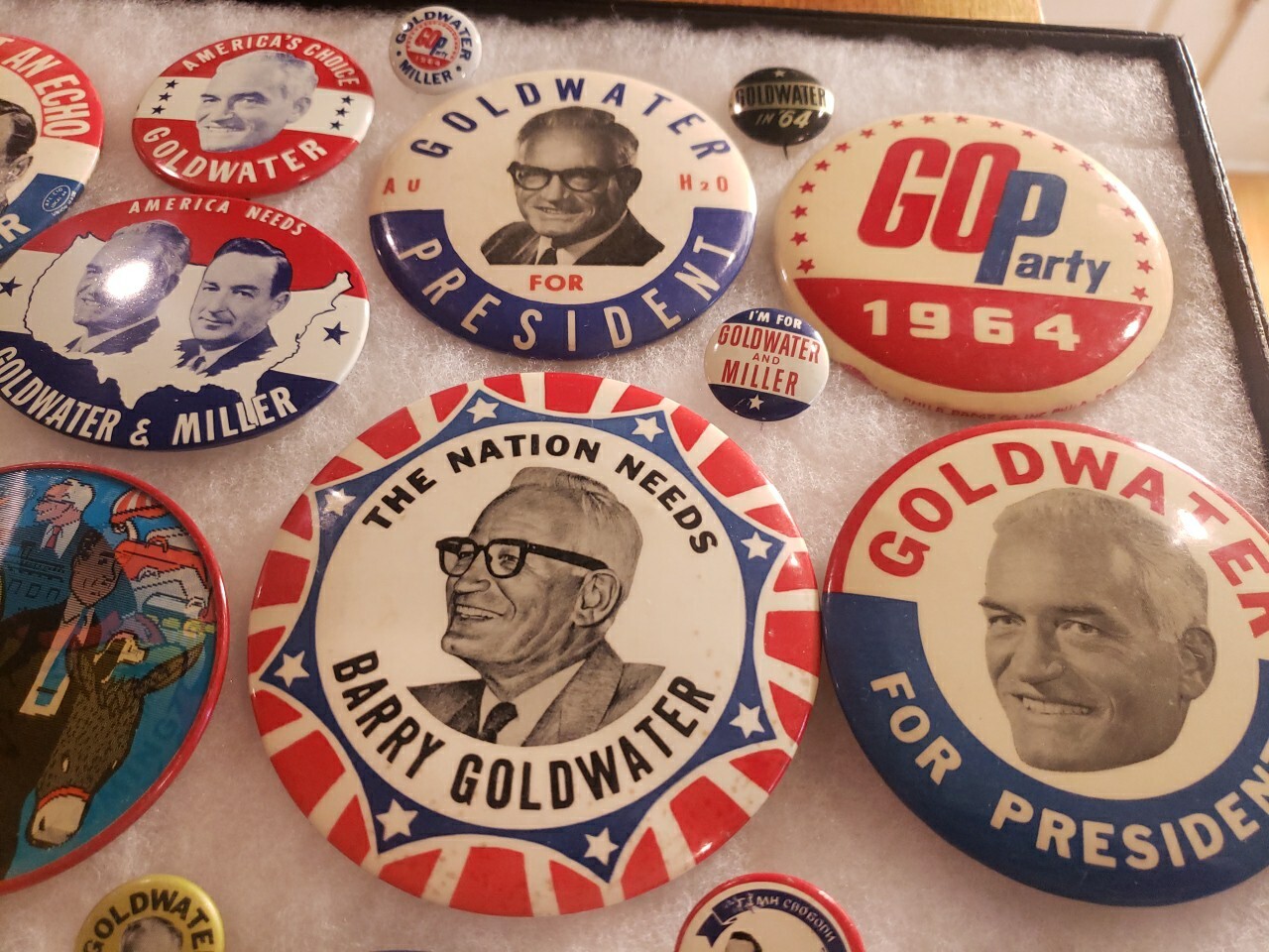 1964 Barry Goldwater Campaign Button Collection! 23 Pins Pinback ...