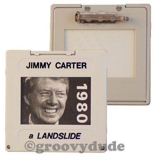 1980 President Jimmy Carter - A Landslide - Political Campaign Pin ...
