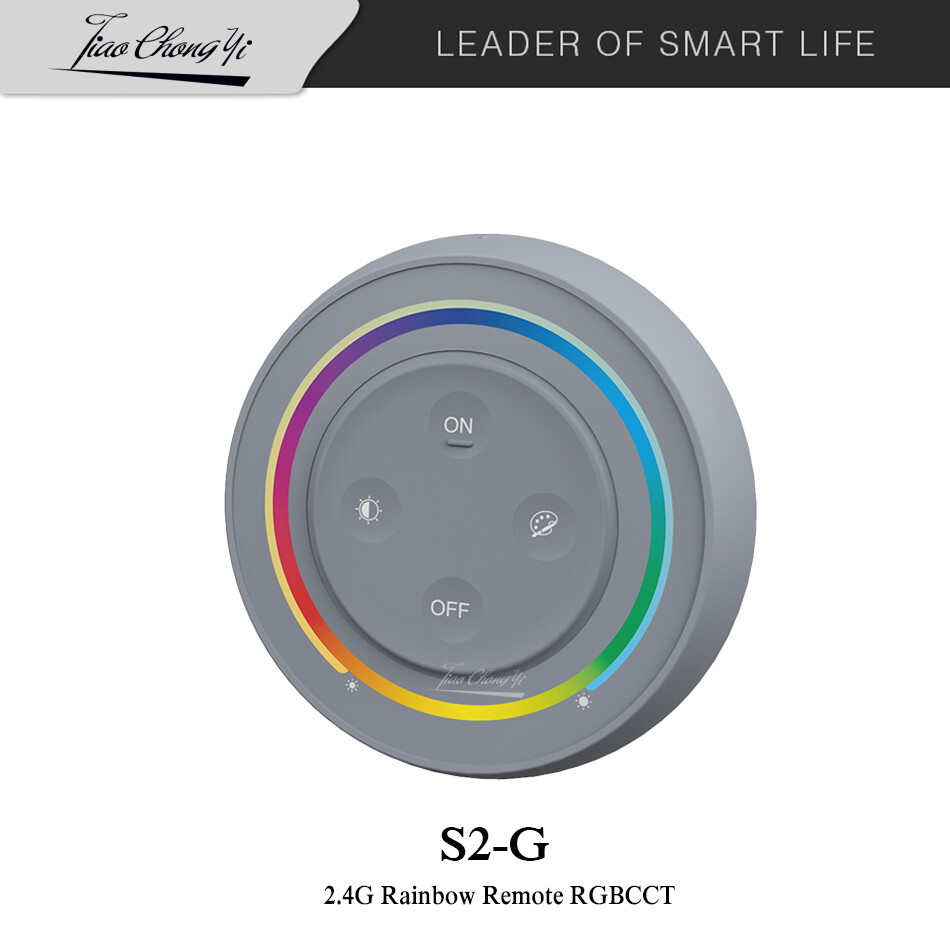 2.4G Rainbow Remote Controller RGB+CCT Wall Panel Smart LED Lighting ...