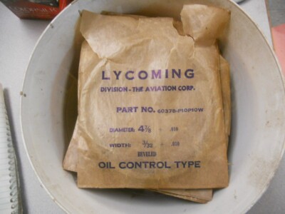 Lycoming Rings, p/n 63078-P10P10W, NOS, lot of 30. see notes | eBay