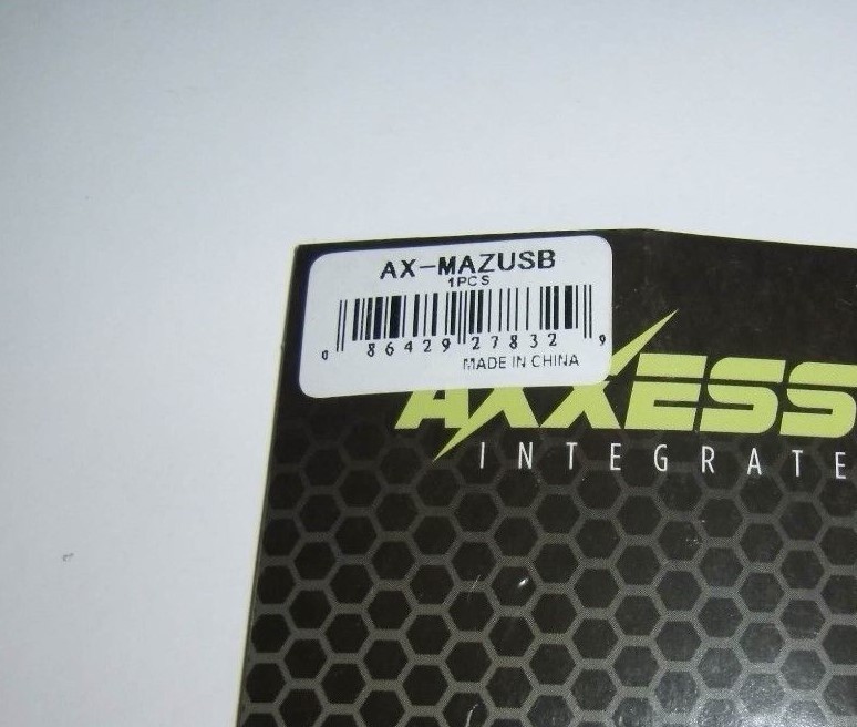 Axxess AXMAZUSB Mazda USB Adaptor to Retain OE USB Retention Metra ...