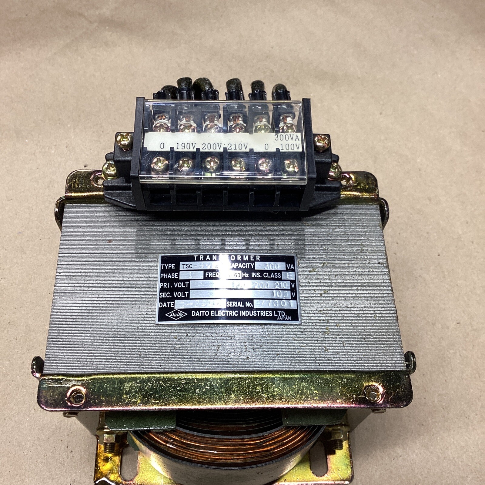 Daito Electric Tsc-0513 Transformer 300va 1ph #10448 for sale online | eBay