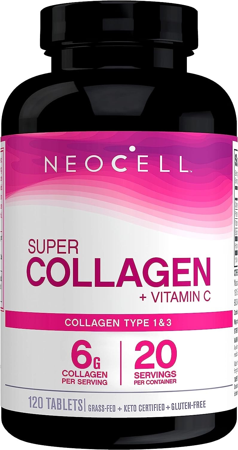 NeoCell Super Collagen + C ? 6,000mg Collagen Types 1 & 3 + C -120 X 3 ...