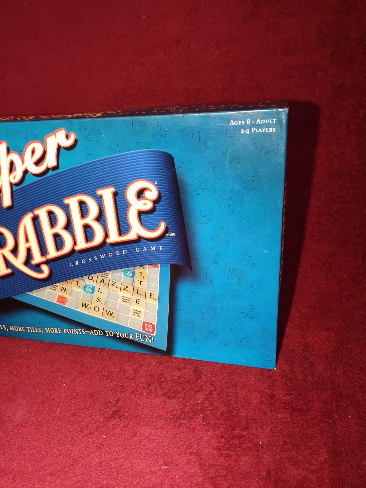 Hasbro Super Scrabble Deluxe Edition Rotating Game Board - 1105 for ...