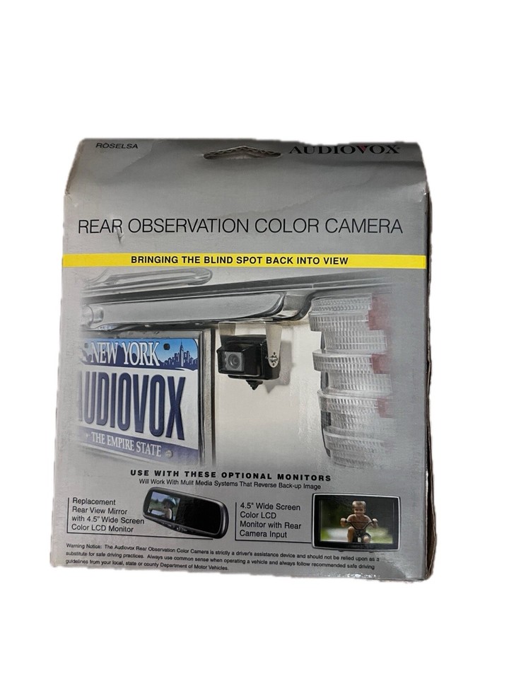 AUDIOVOX COLLISION AVOIDANCE SYSTEM CAR CAMERA 44476043437| eBay