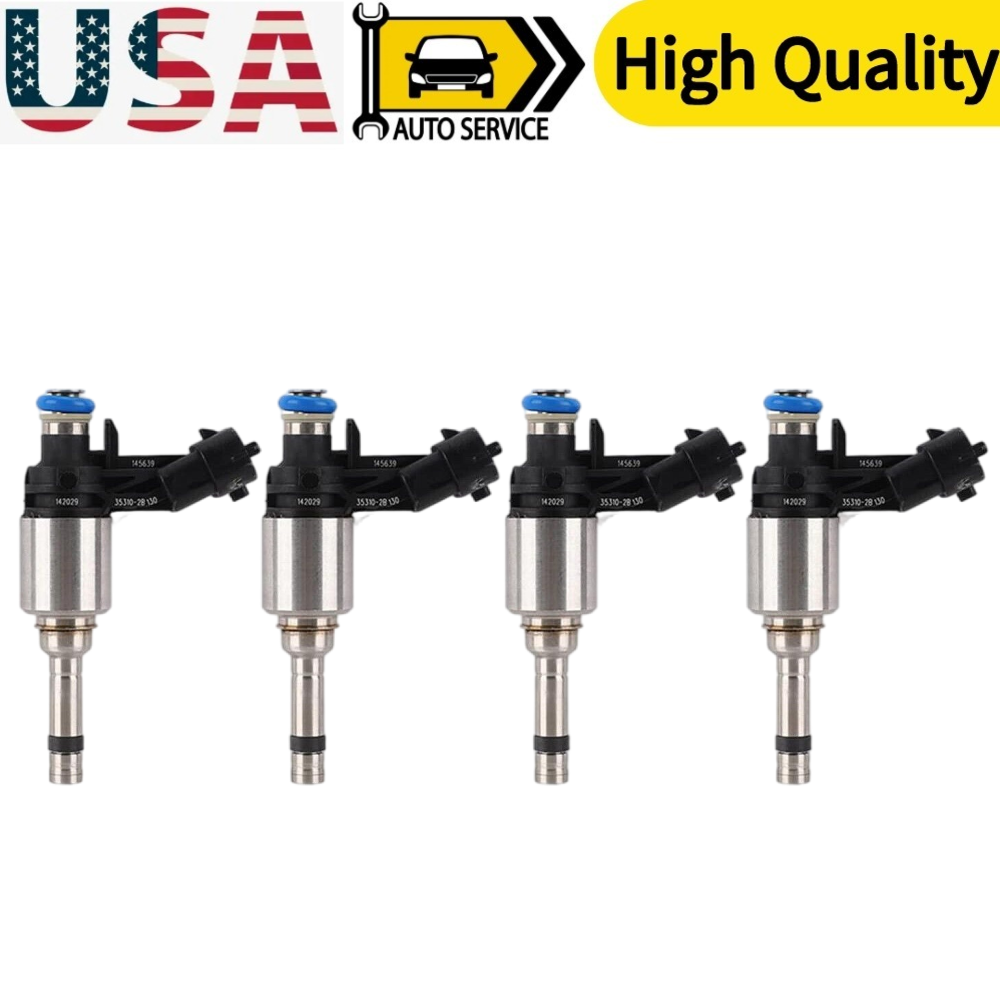 4 X Fuel Injectors 35310-2B110 35310-2B130 For 2012-2016 Kia Soul 1.6 L ...