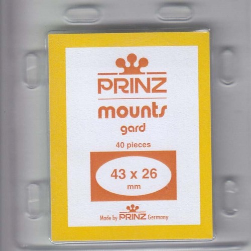 Prinz Stamp Mounts 43x26 mm Clear Archival Holders 40 Long Term High ...