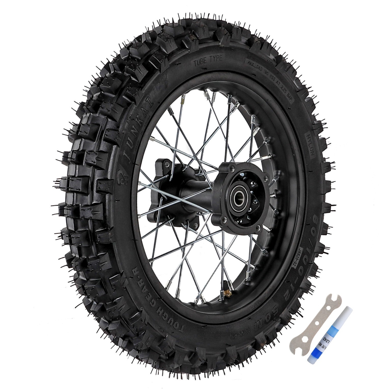 80/100-12 12" Rear Wheel Tire Rim For Apollo SSR 110cc 125cc 140cc Pit ...