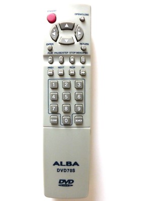 ALBA DVD REMOTE CONTROL for DVD70S | eBay UK