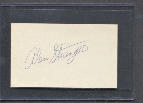 Alan Strange Signed 3X5 Index Card (Browns) (1934 Debut) | eBay
