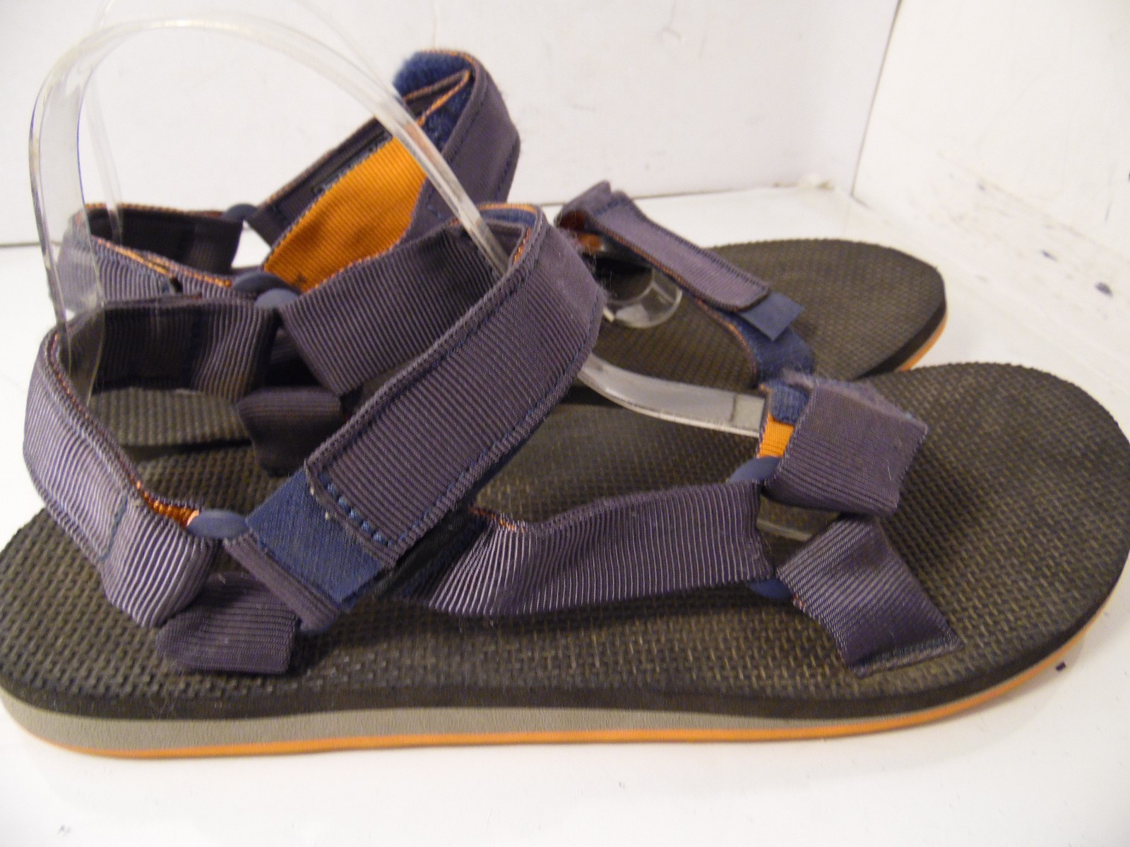 TEVA SN 1004006 Men Sport Sandals Hook Loop Dark Blue Orange Size 12 | eBay