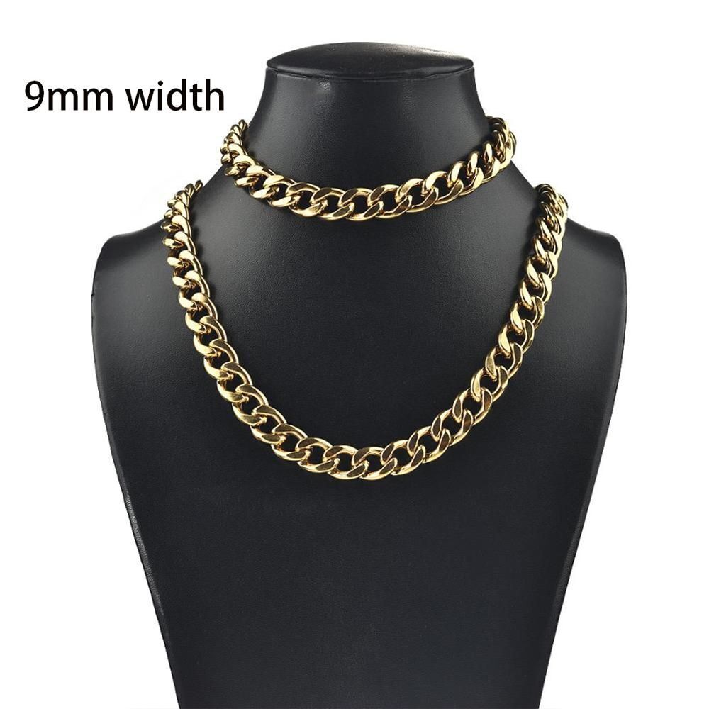 Stainless Steel Chains Jewelry Sets Men Women Fashion Necklace ...
