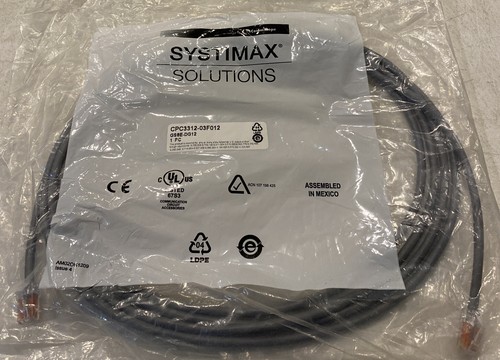 COMMSCOPE Systimax GS8E-DG12 CPC3312-03F012 Patch Cord 12ft | eBay