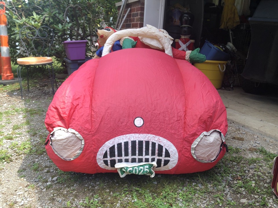 Very Rare Christmas Inflatable Old Fashioned Car Read Description | eBay