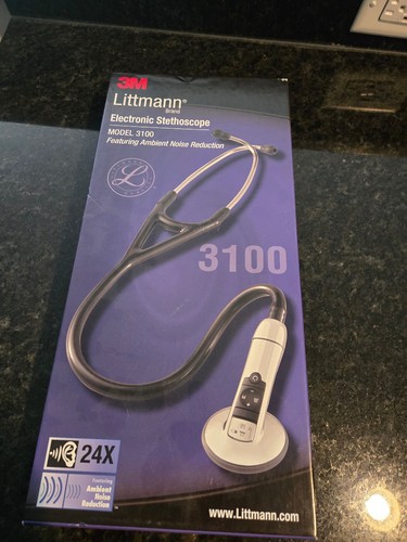 Littmann electronic stethoscope model 3100 27" black | eBay