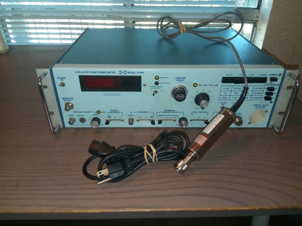 PACIFIC MEASUREMENTS INC LOG/LIN RF PEAK POWER METER 1018B | eBay