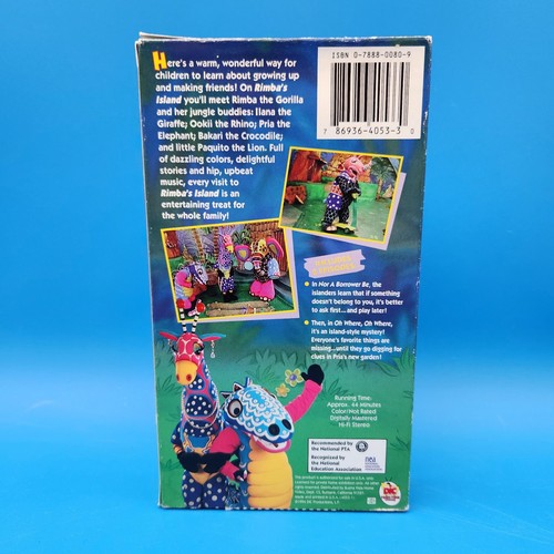 1994 Rimbas Island Lost And Found VHS Dic Toon-time Video Tested/Works ...
