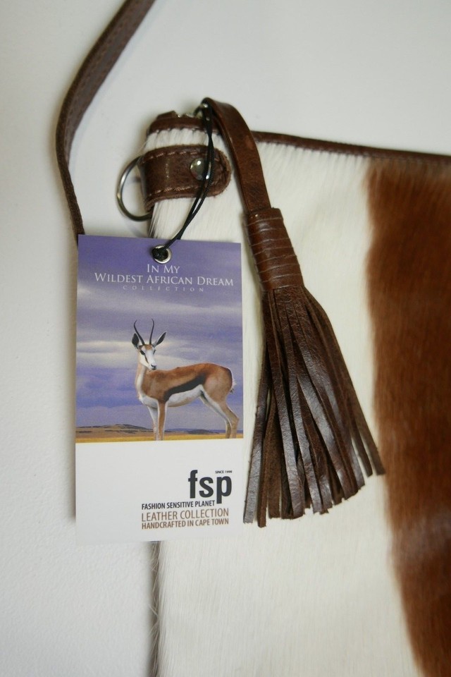 Springbok Leather Handbag real leather springbok hand bag Mini Foldover ...