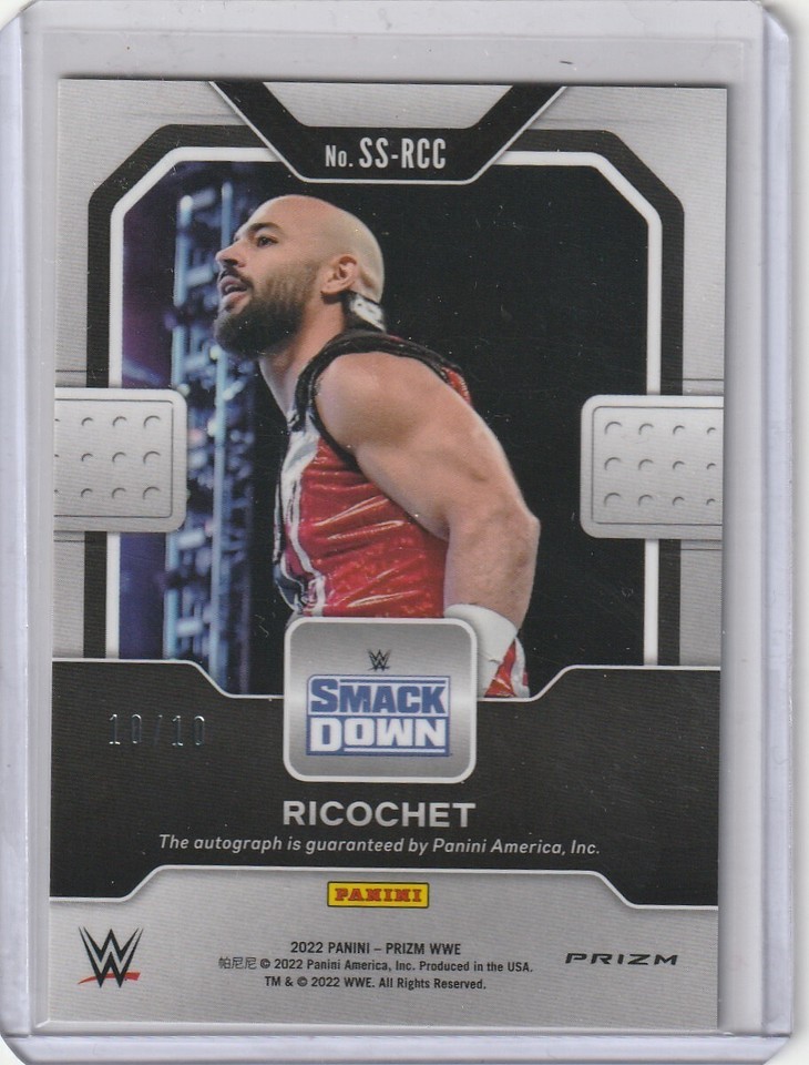 2022 Panini Prizm WWE Ricochet Gold Sens. Signatures auto - /10 | eBay