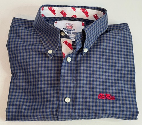 OLE MISS Football Gameday Button Down Shirt Men’s Large Thomas Dean ...