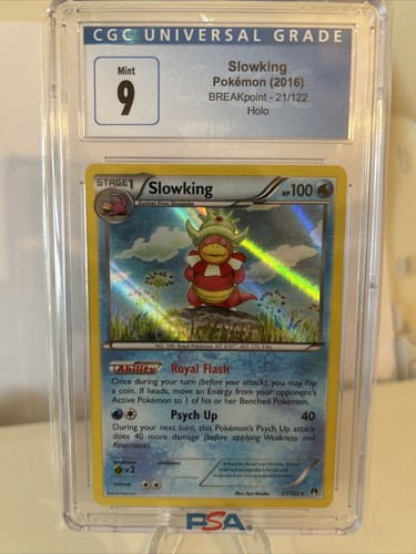 CGC 9 SLAB SLOWKING POKEMON 2016 BREAKPOINT HOLO 21/122 | eBay