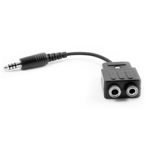 General Aviation Pilot to Helicopter Headset Adapter Cable Cord Dual ...
