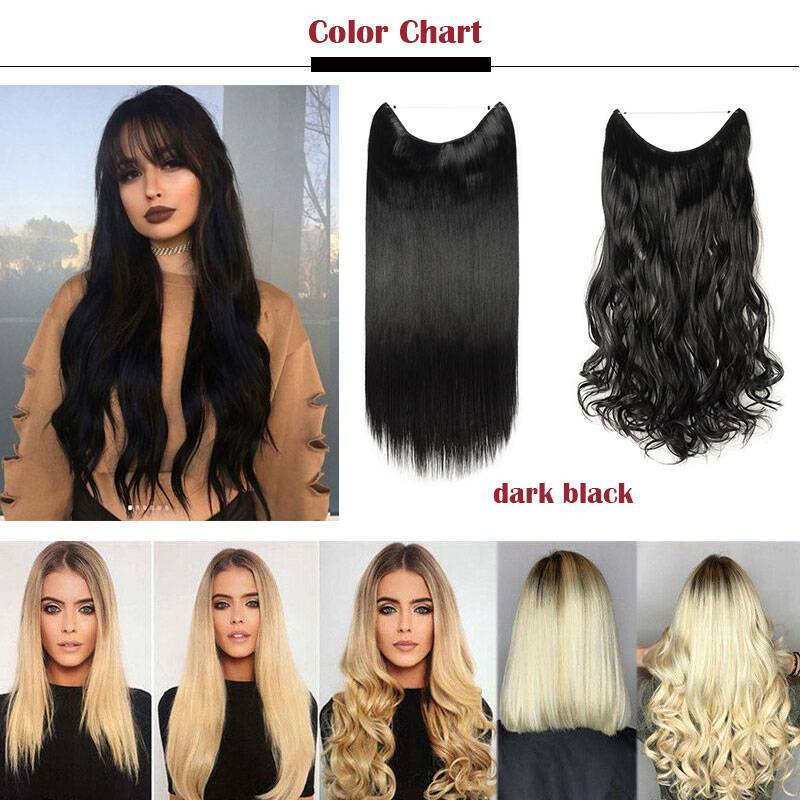 Thick Secret Wire Band as Human Hair Extensions Hidden Invisible One ...