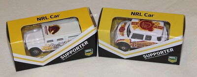 Brisbane Broncos 2014 + 2015 NRL Collectable Mini Model Car Twin Pack ...